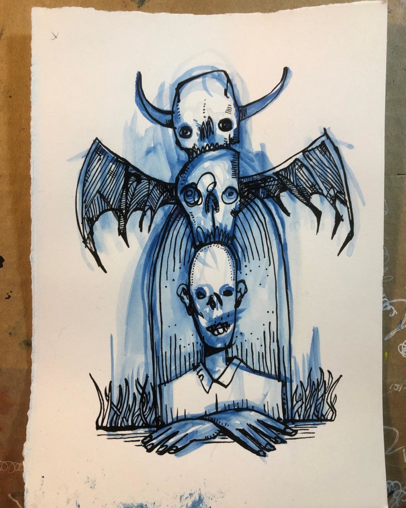 Blue Face Stack from 2020 - Michael Herring